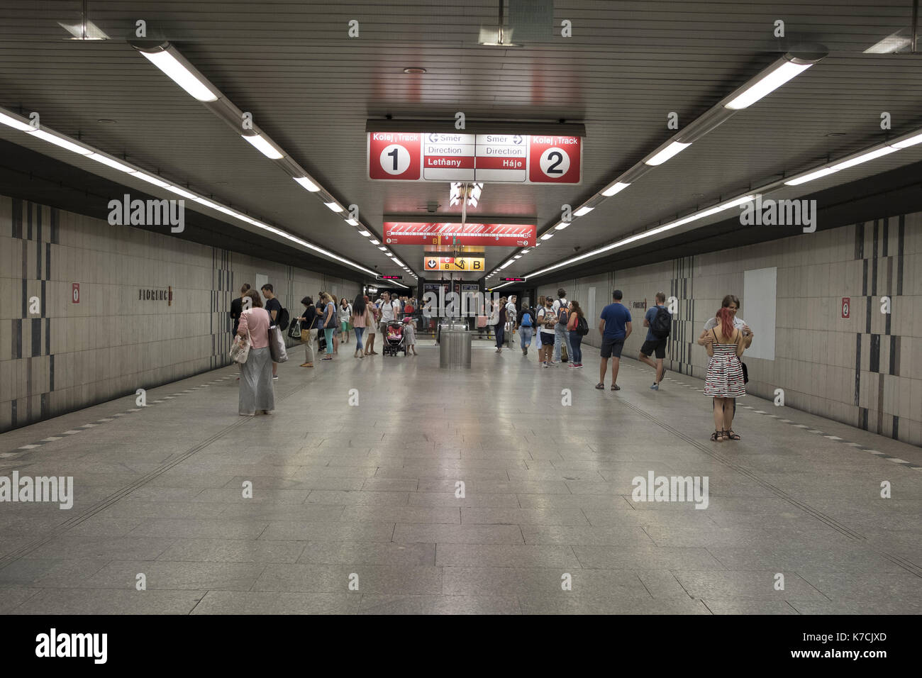 The Prague Metro is a metropolitan rail network of three lines, 54 ...