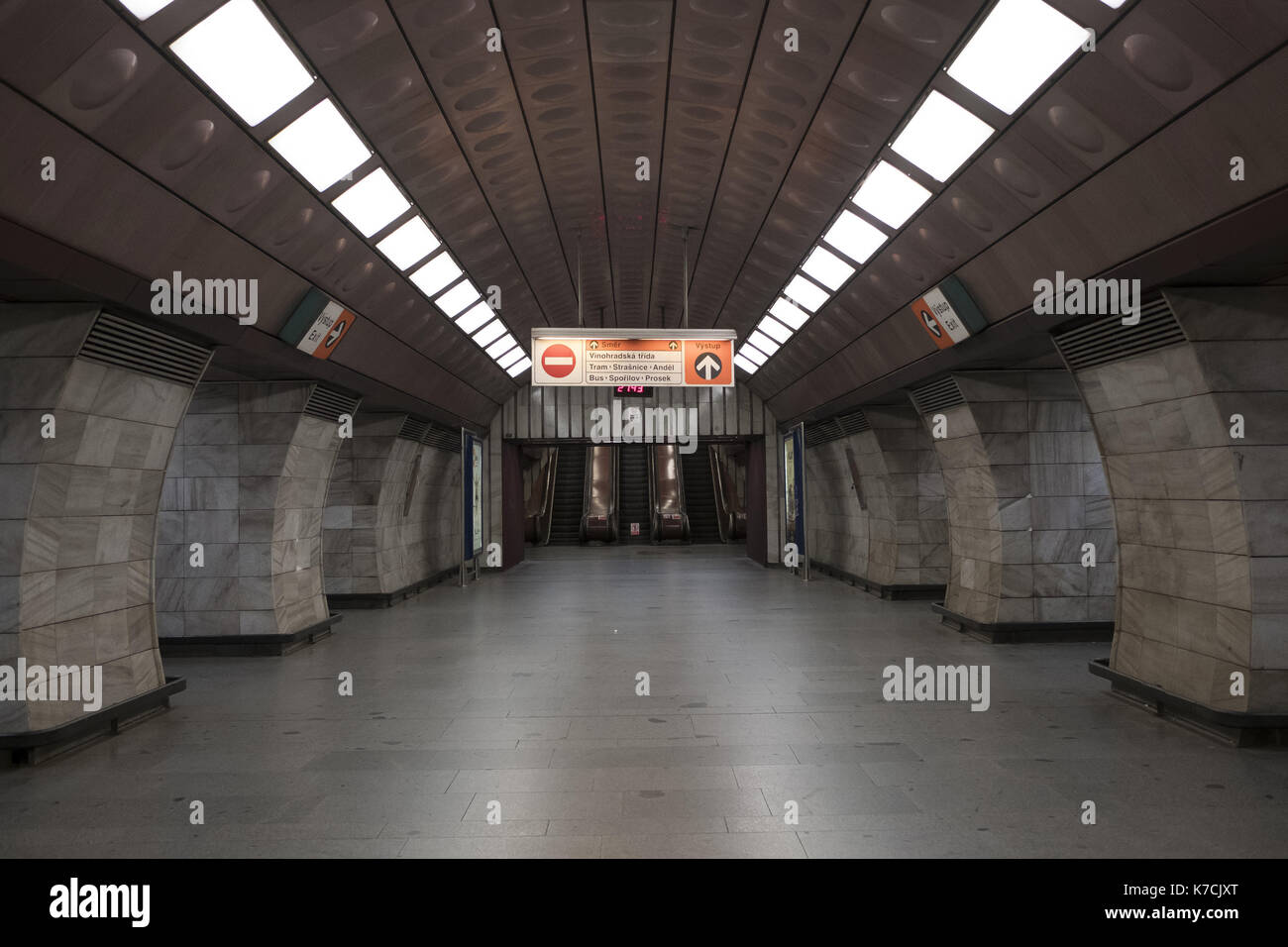 The Prague Metro is a metropolitan rail network of three lines, 54 ...