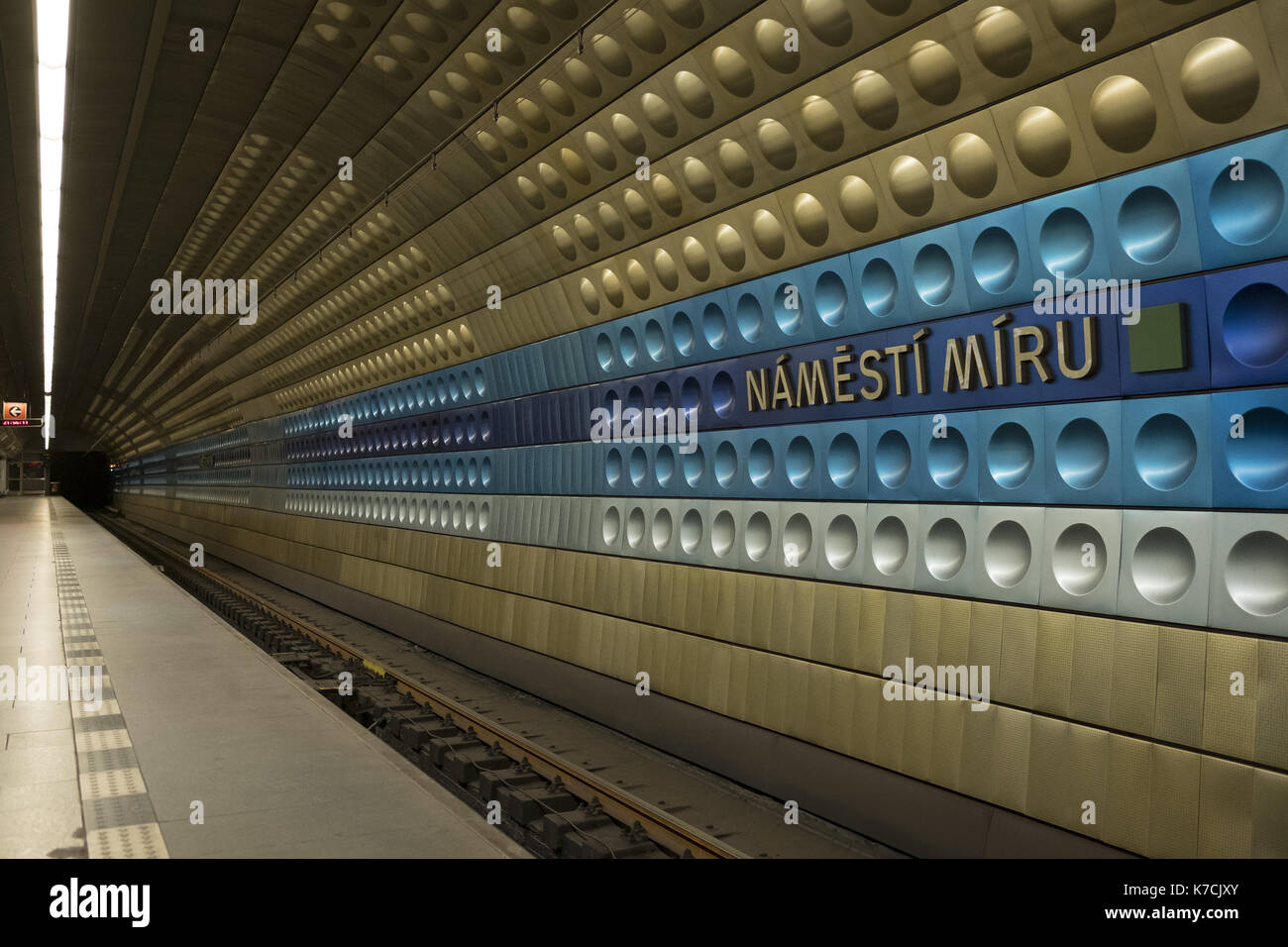 The Prague Metro is a metropolitan rail network of three lines, 54 ...