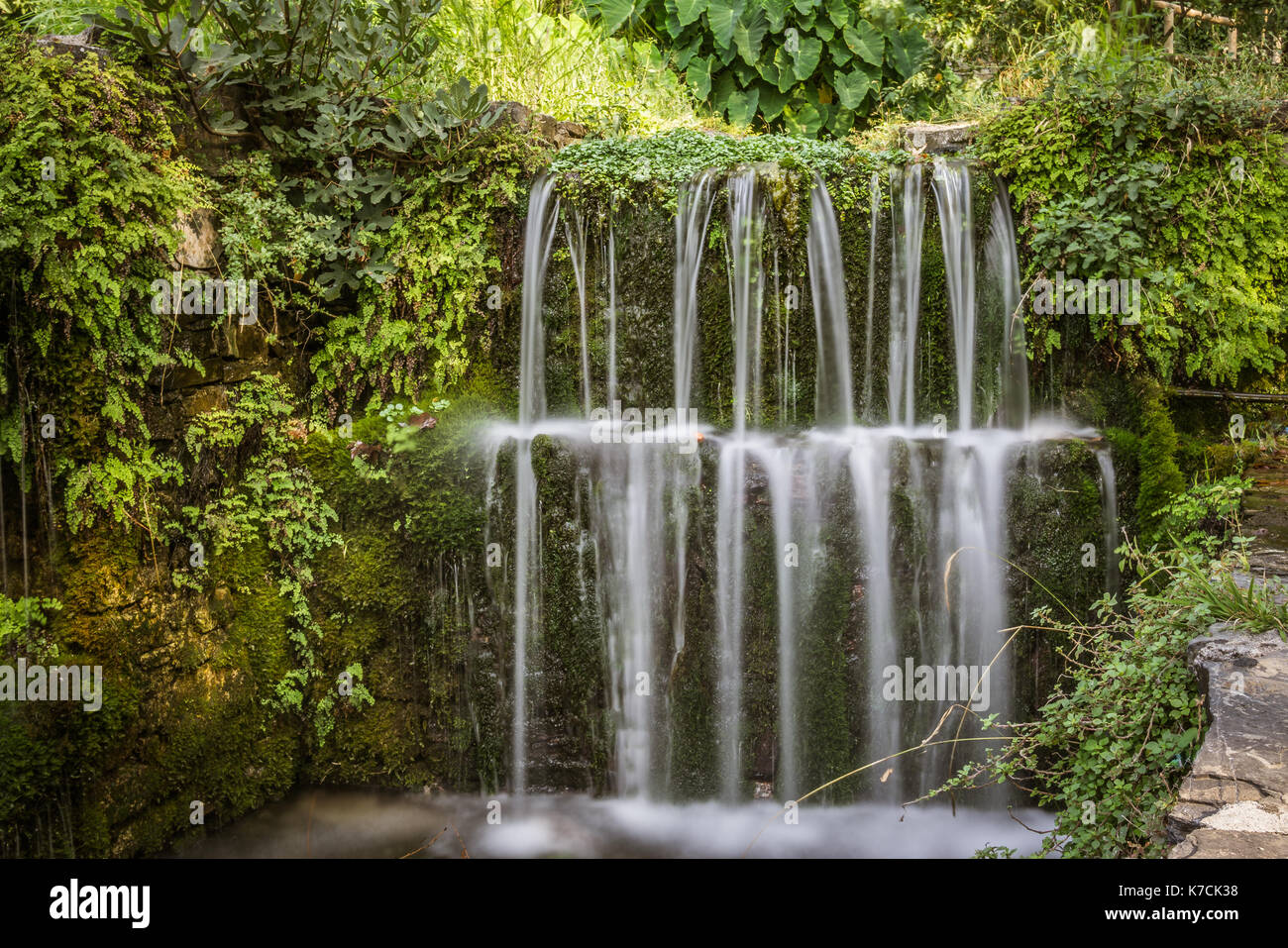 Beautiful waterfall cascade in crete greece Stock Photo - Alamy
