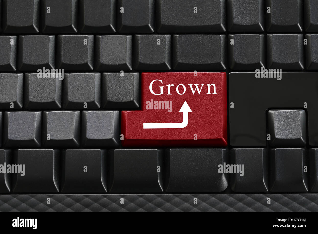 Keypad of black keyboard and have text grown on enter button for design ...