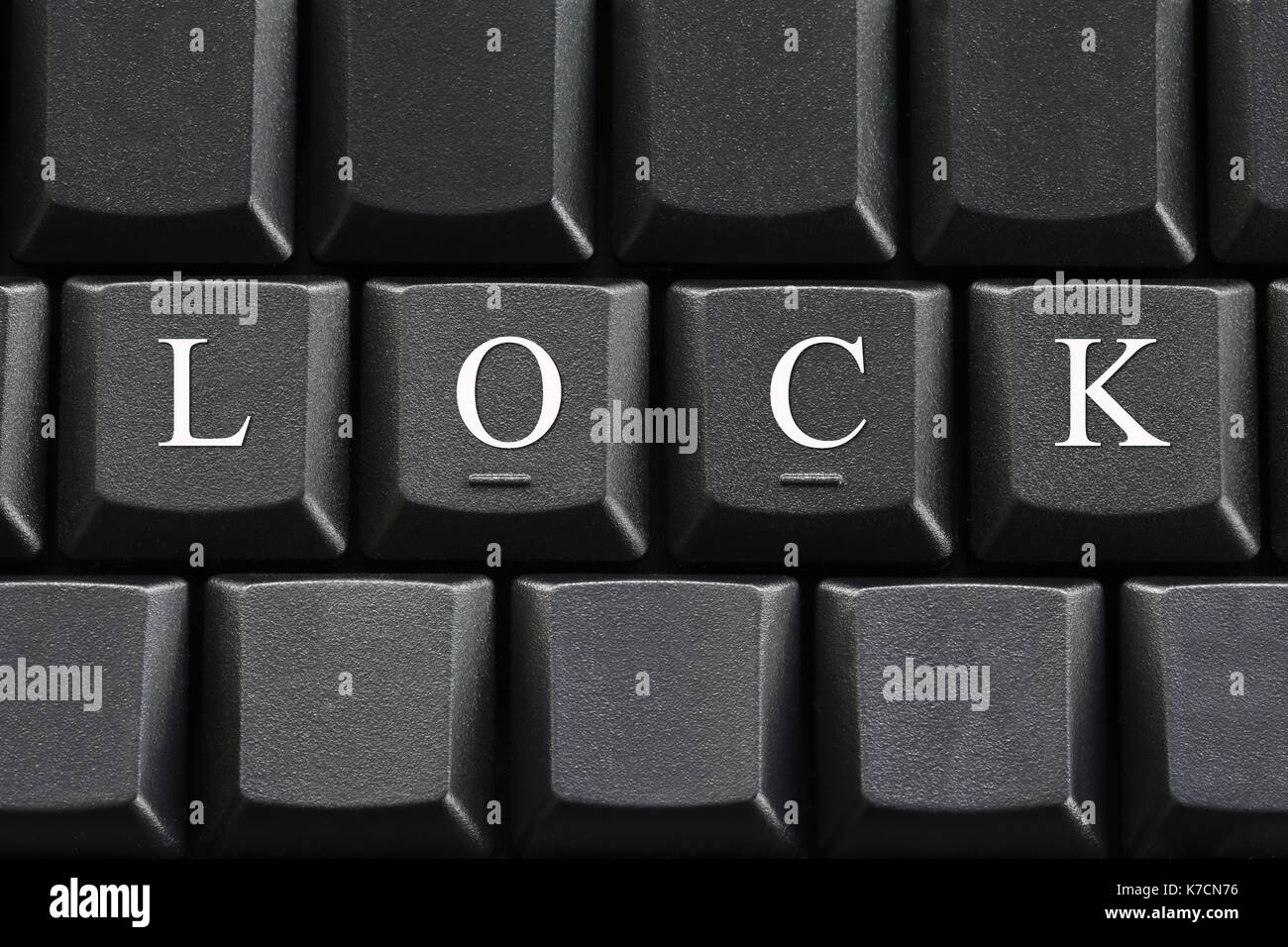 The white letter of Lock on computer keyboard background for design in your Presentation Stock ...