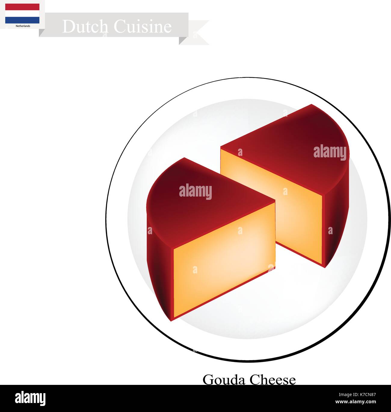 Gouda edam dutch food Stock Vector Images - Alamy