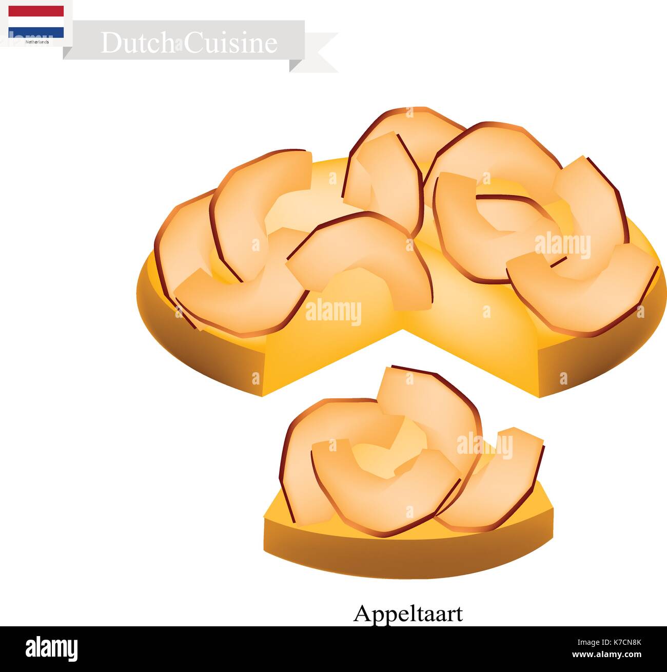 Appeltaart netherlands Stock Vector Images - Alamy
