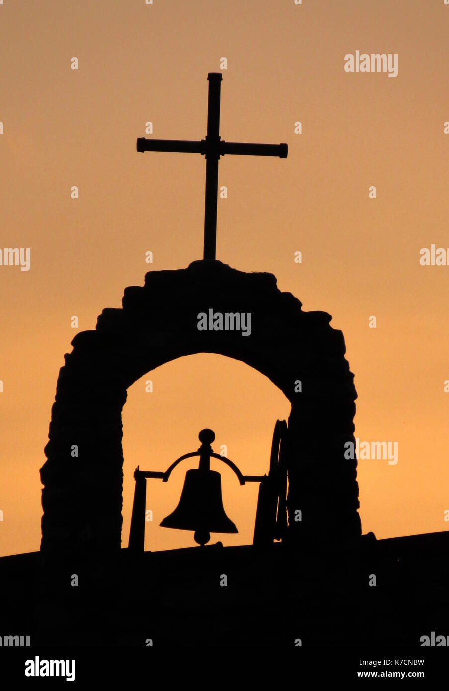 Church steeple bell and cross hi-res stock photography and images - Alamy