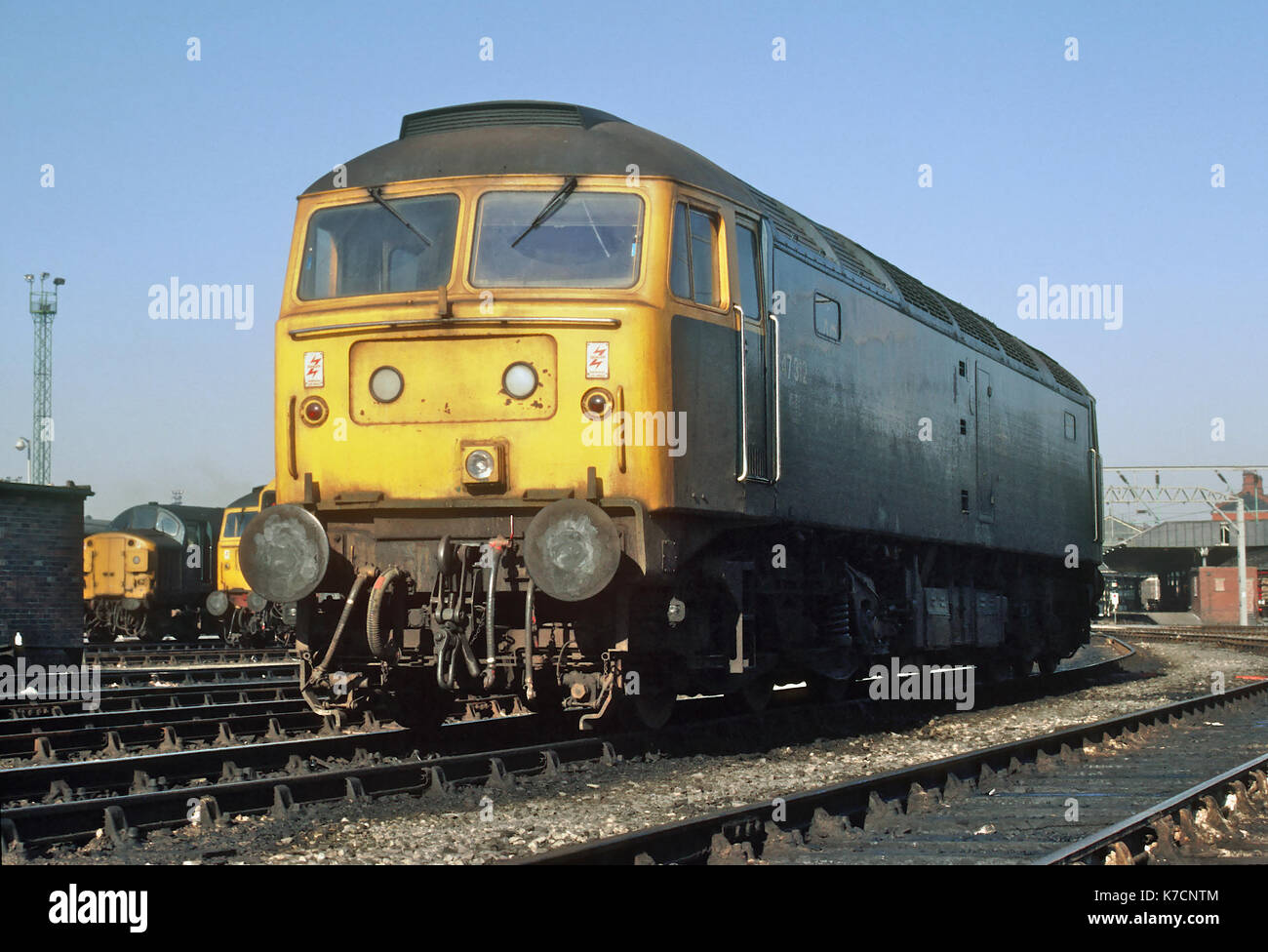 Blue livery diesel locomotive hi-res stock photography and images - Alamy