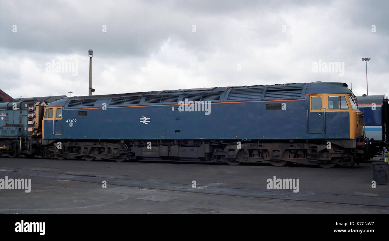 Class 47 locomotive outside Doncaster Engineering Works in England ...