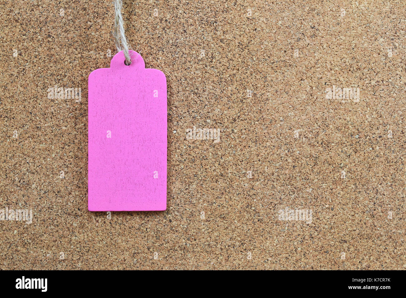 Pink empty wood sign on wooden cork background for input text in your ...