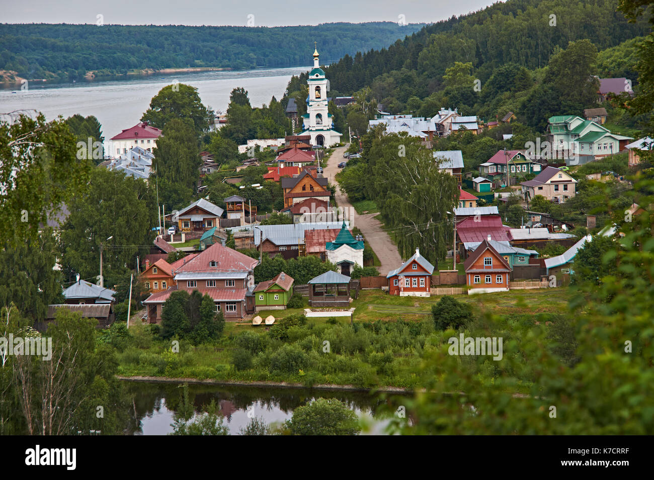 A series of photos with Russian provincial scenery. Summer, noon ...