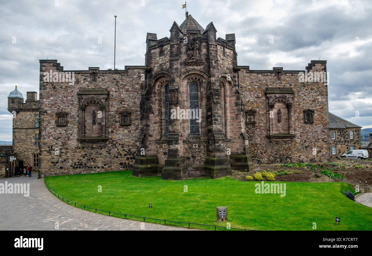 A view of Scottish National War Memorial in Edinburgh Castle, Scotland ...