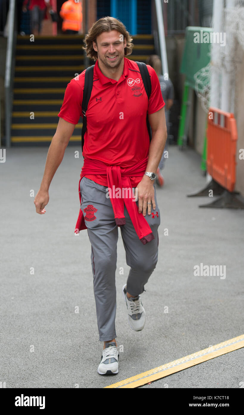 Southampton goalkeeper Stuart Taylor arrives for the Premier League ...