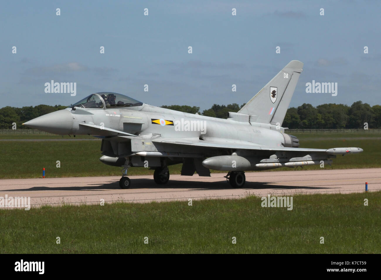 Armed Quick Reaction Alert Eurofighter Typhoon from 11 Squadron, RAF ...
