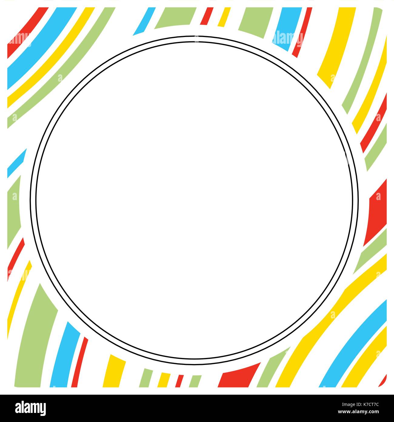 Cartoon and colorful circle frame Stock Vector Image & Art - Alamy