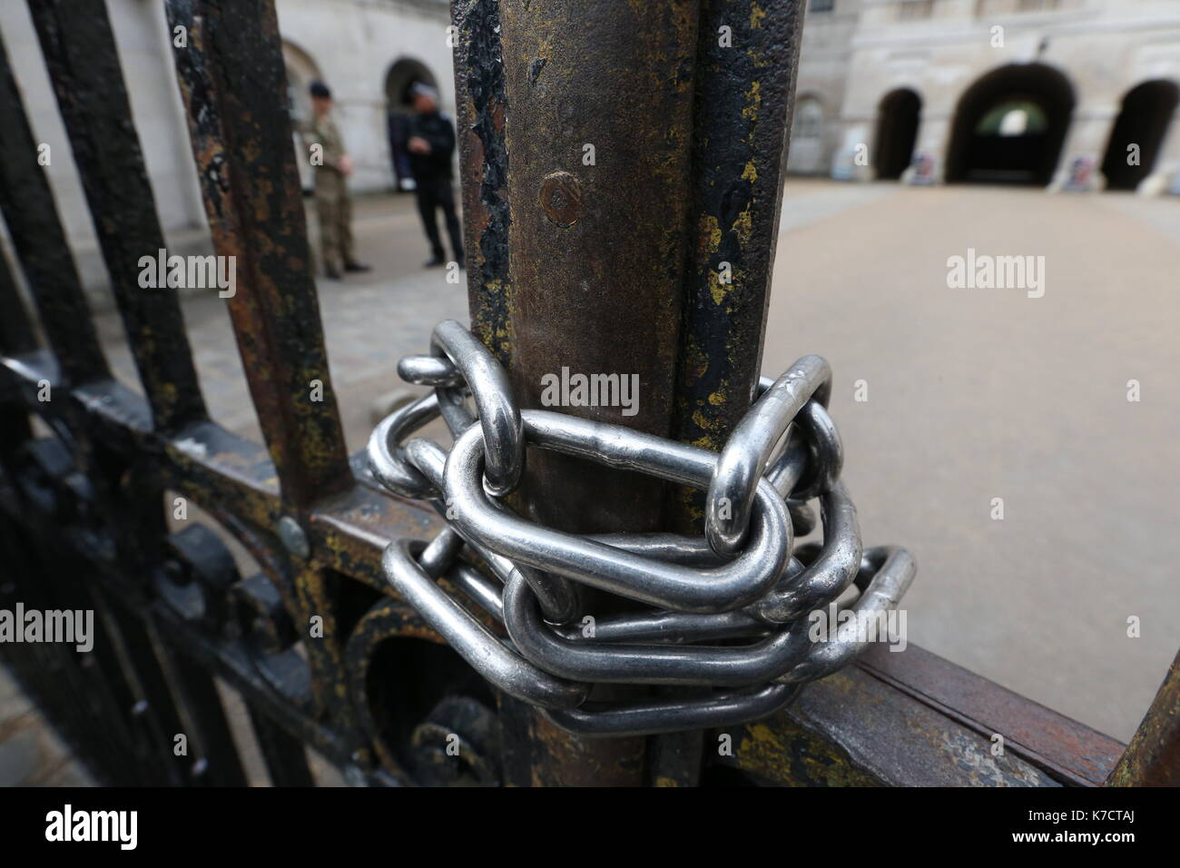 Security Gates And Armed Police Guards High Resolution Stock ...