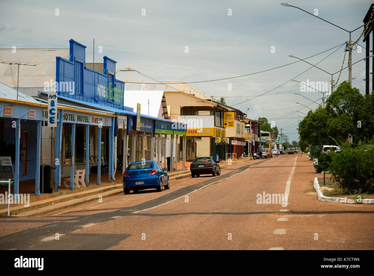 Main street, Barcaldine Western Queensland Stock Photo - Alamy