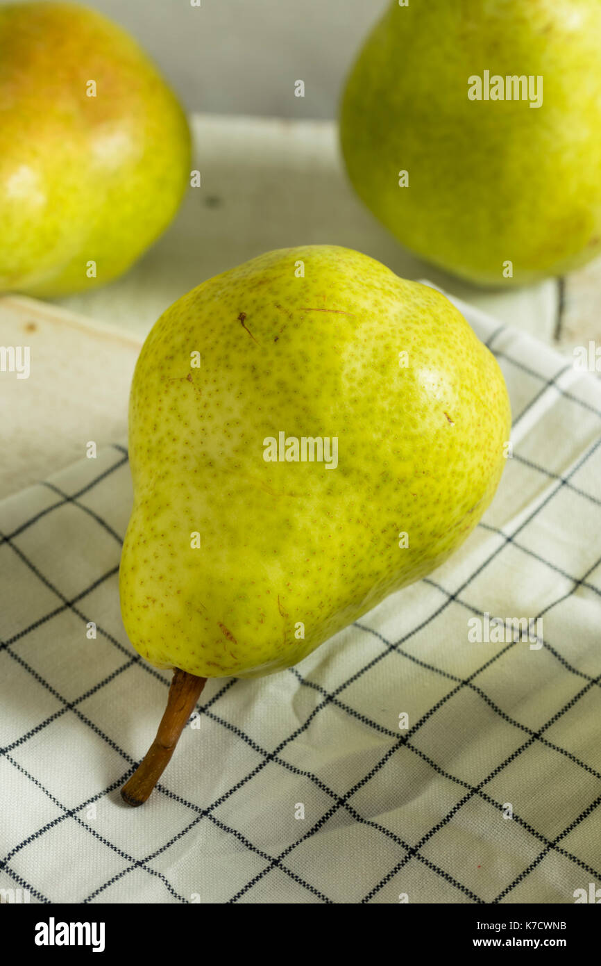 Raw Green Organic Bartlett Pears Ready to Eat Stock Photo - Alamy