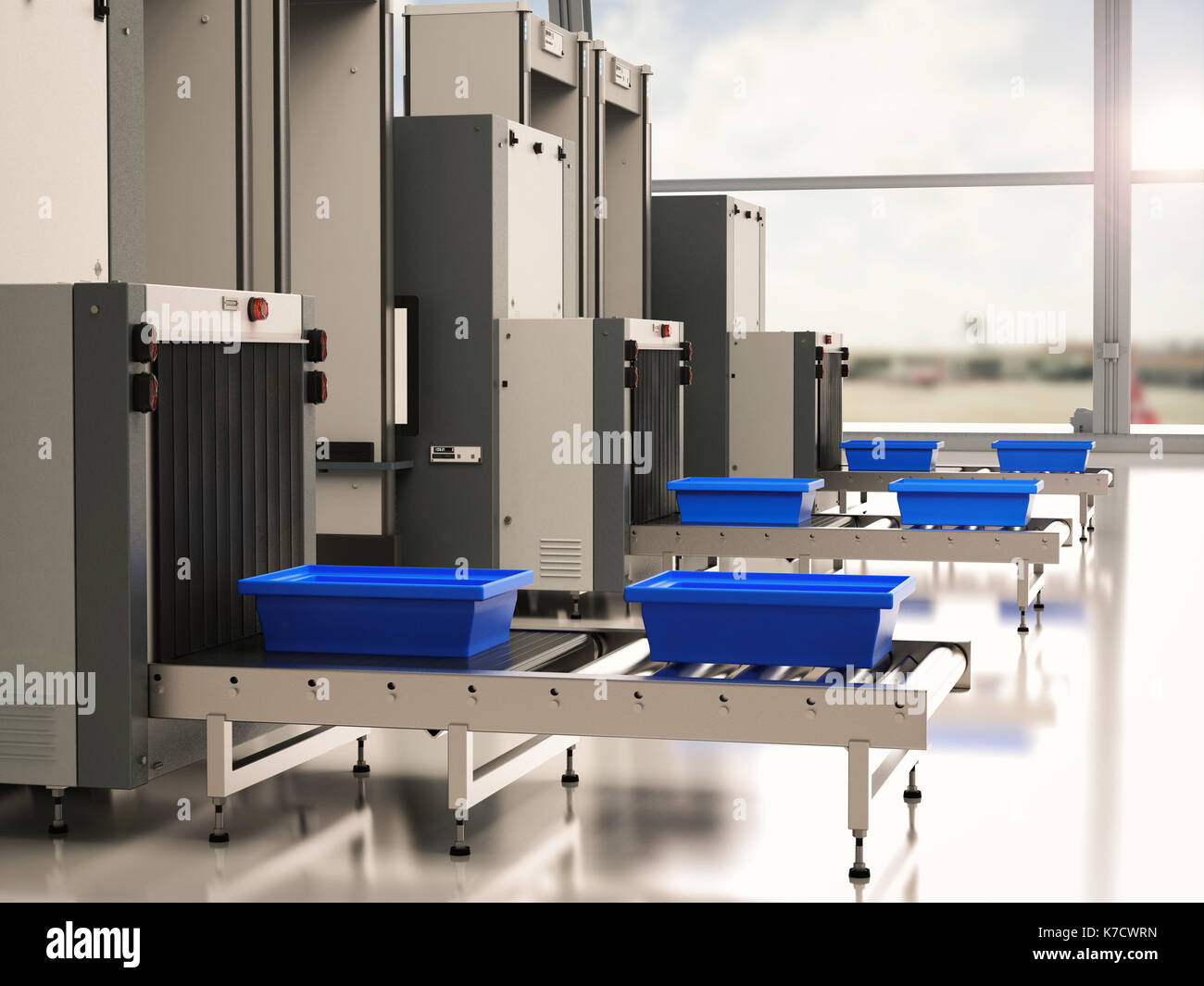 Airport security tray hi-res stock photography and images - Alamy