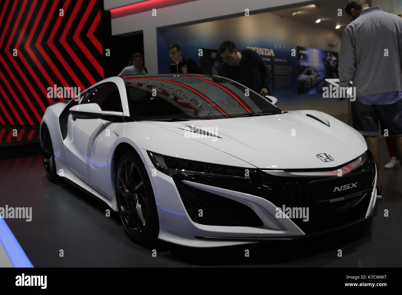 The Japanese car manufacturer Honda presents the Honda NSX at the 67 ...