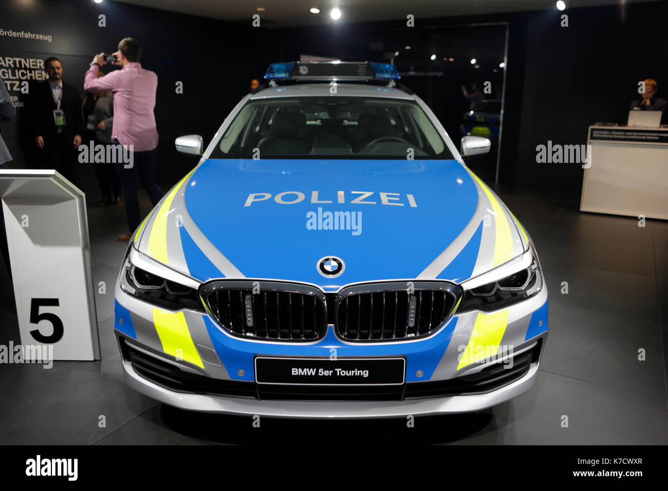 The German car manufacturer BMW presented the BMW 530d xDrive as police ...