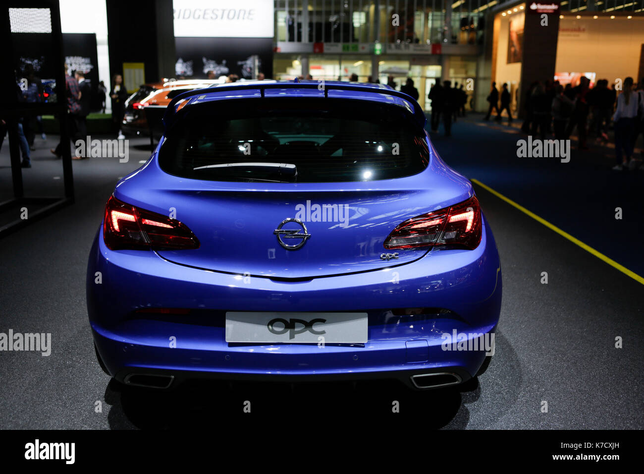 The German car manufacturer Opel presents the Opel opc at the 67. IAA ...