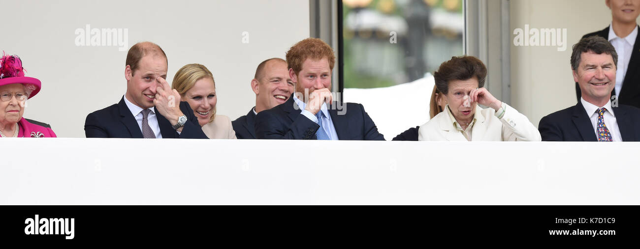 Queen elizabeth princess anne laughing hi-res stock photography and ...