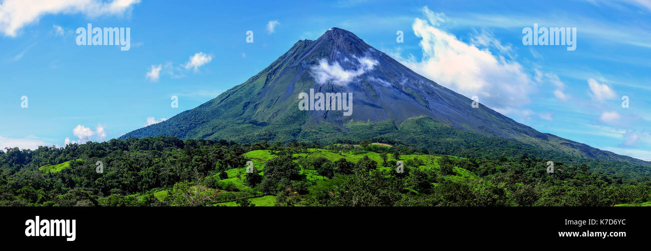 Arenal active volcano national park Costa Rica Stock Photo - Alamy