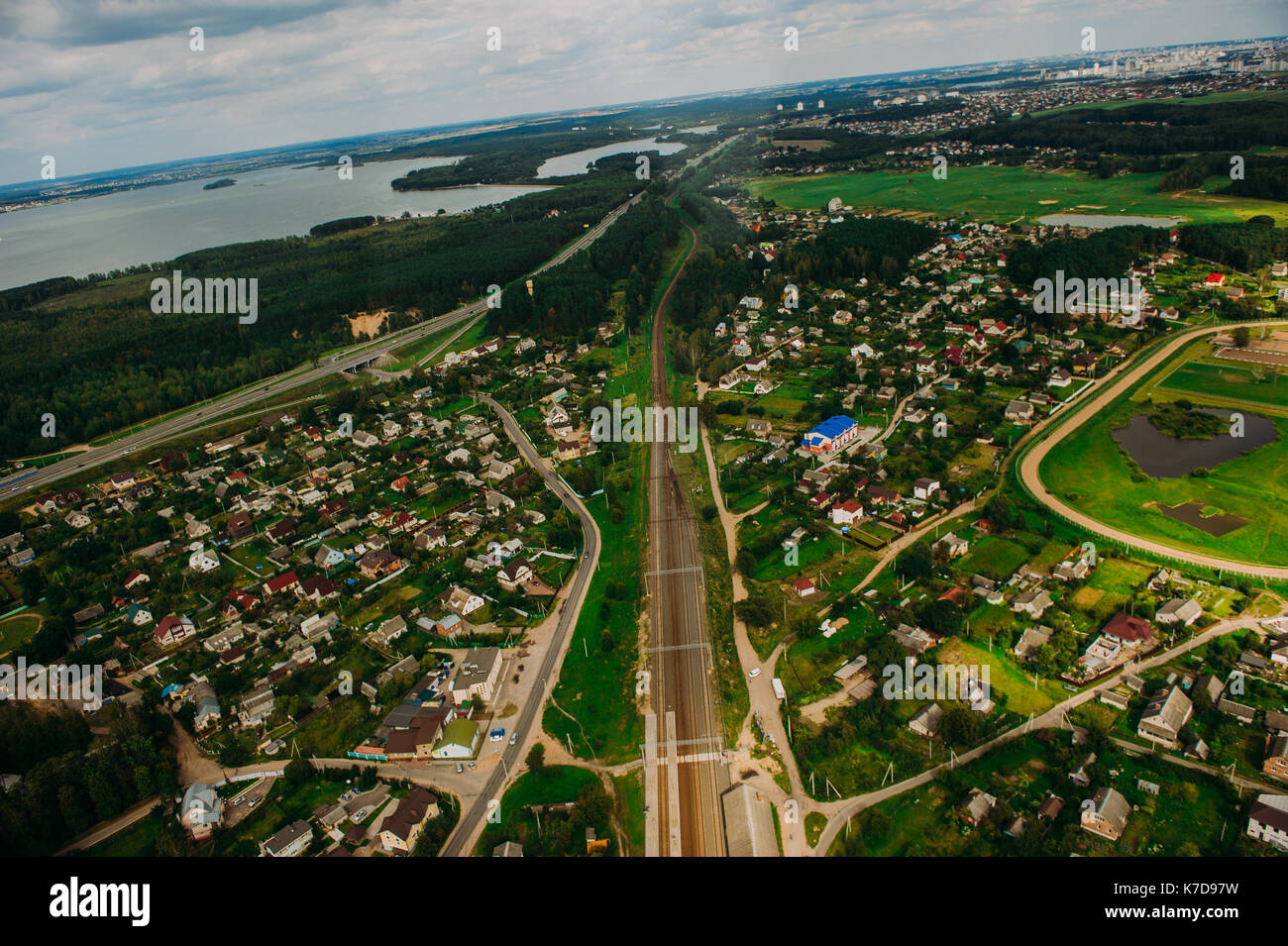 Nature in Belarus. View from helicopter, Minsk Stock Photo - Alamy