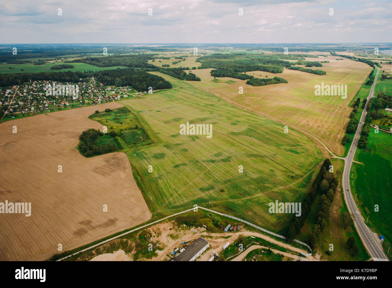 Nature in Belarus. View from helicopter, Minsk Stock Photo - Alamy