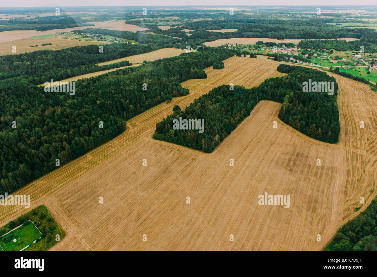 Nature in Belarus. View from helicopter, Minsk Stock Photo - Alamy