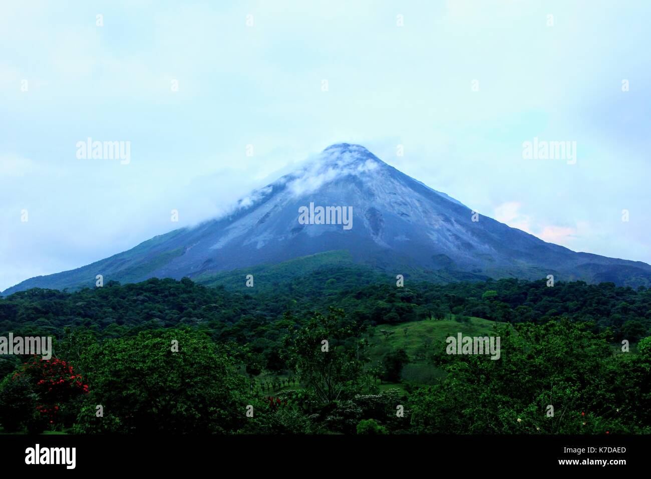 Arenal active volcano national park Costa Rica Stock Photo - Alamy