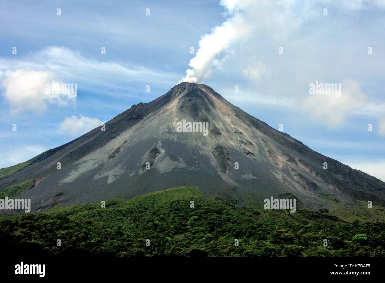 Arenal active volcano national park Costa Rica Stock Photo - Alamy