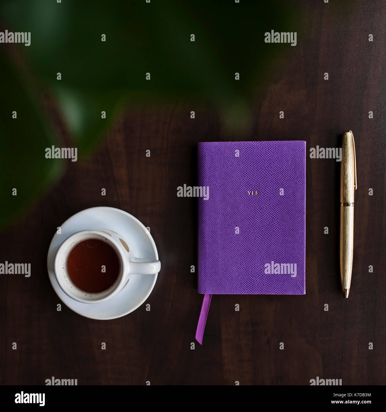 Overhead diary hi-res stock photography and images - Alamy