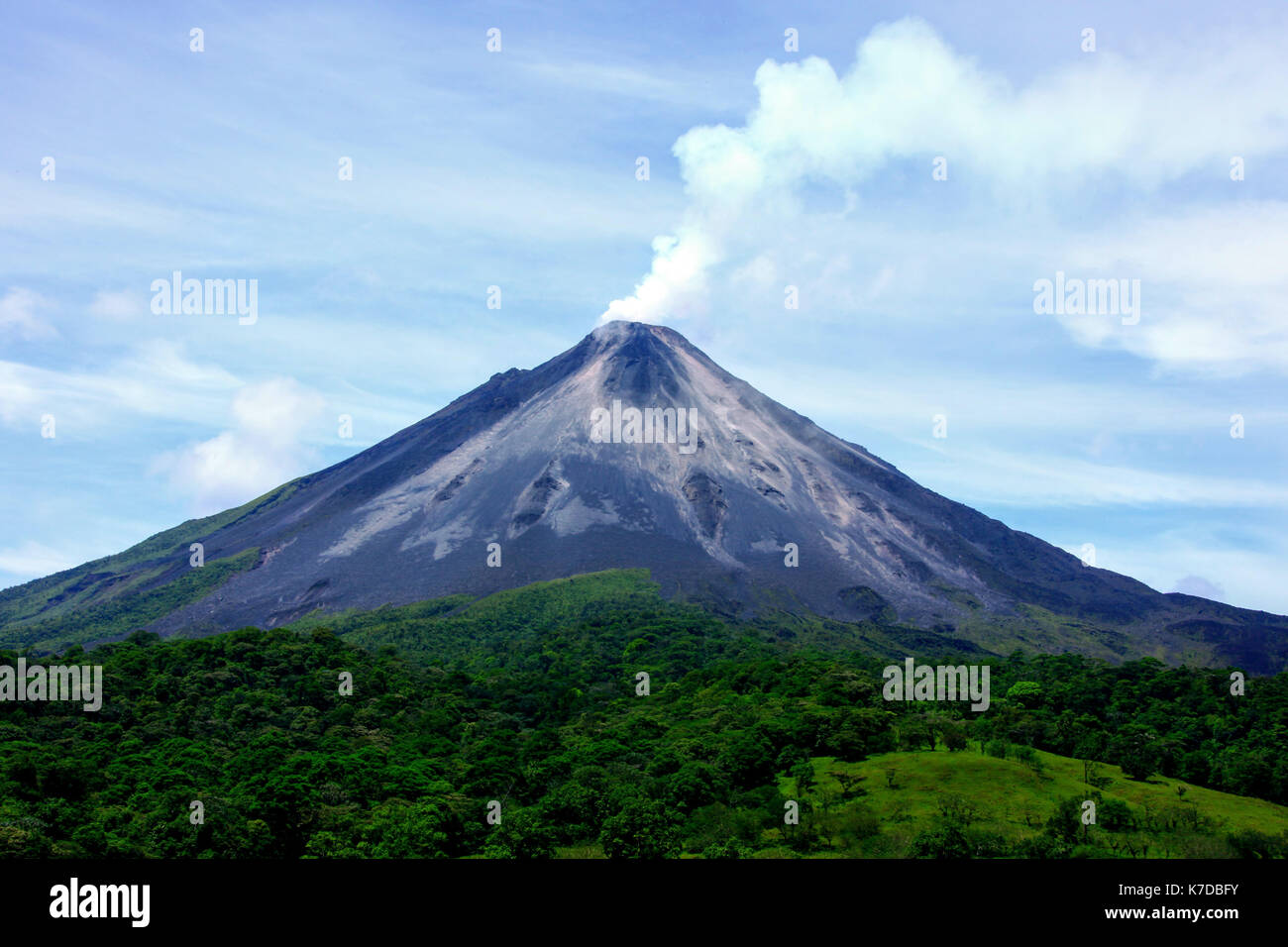 Arenal active volcano national park Costa Rica Stock Photo - Alamy
