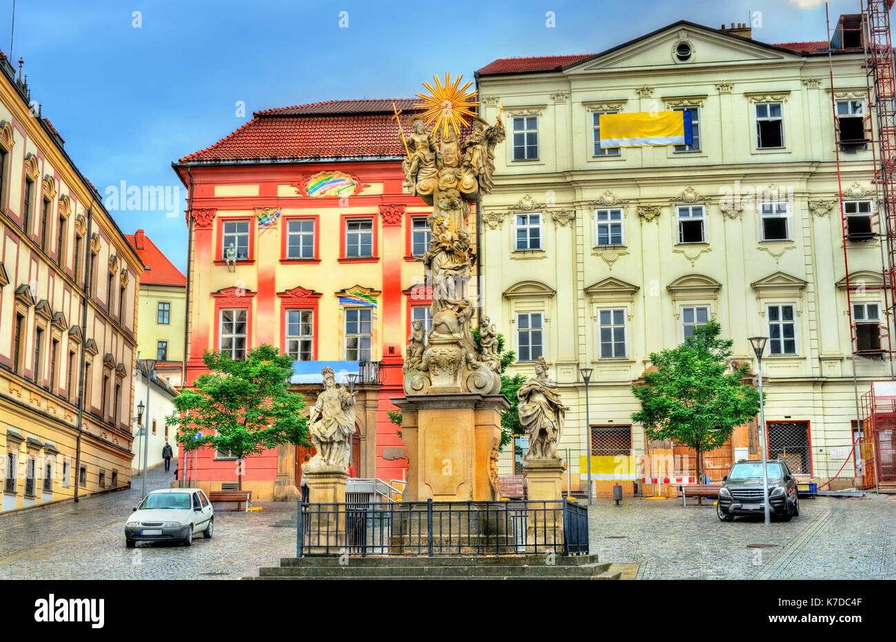 Holy trinity column in Brno, Czech Republic Stock Photo - Alamy