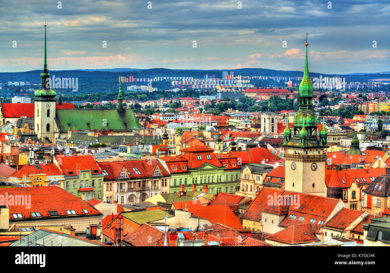 Skyline of Brno, Czech Republic Stock Photo - Alamy