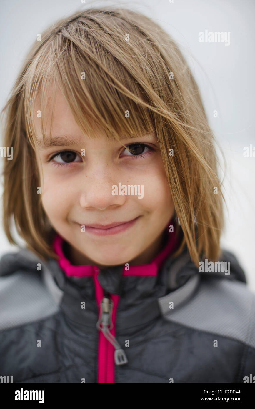 Close-up portrait of cute girl Stock Photo - Alamy