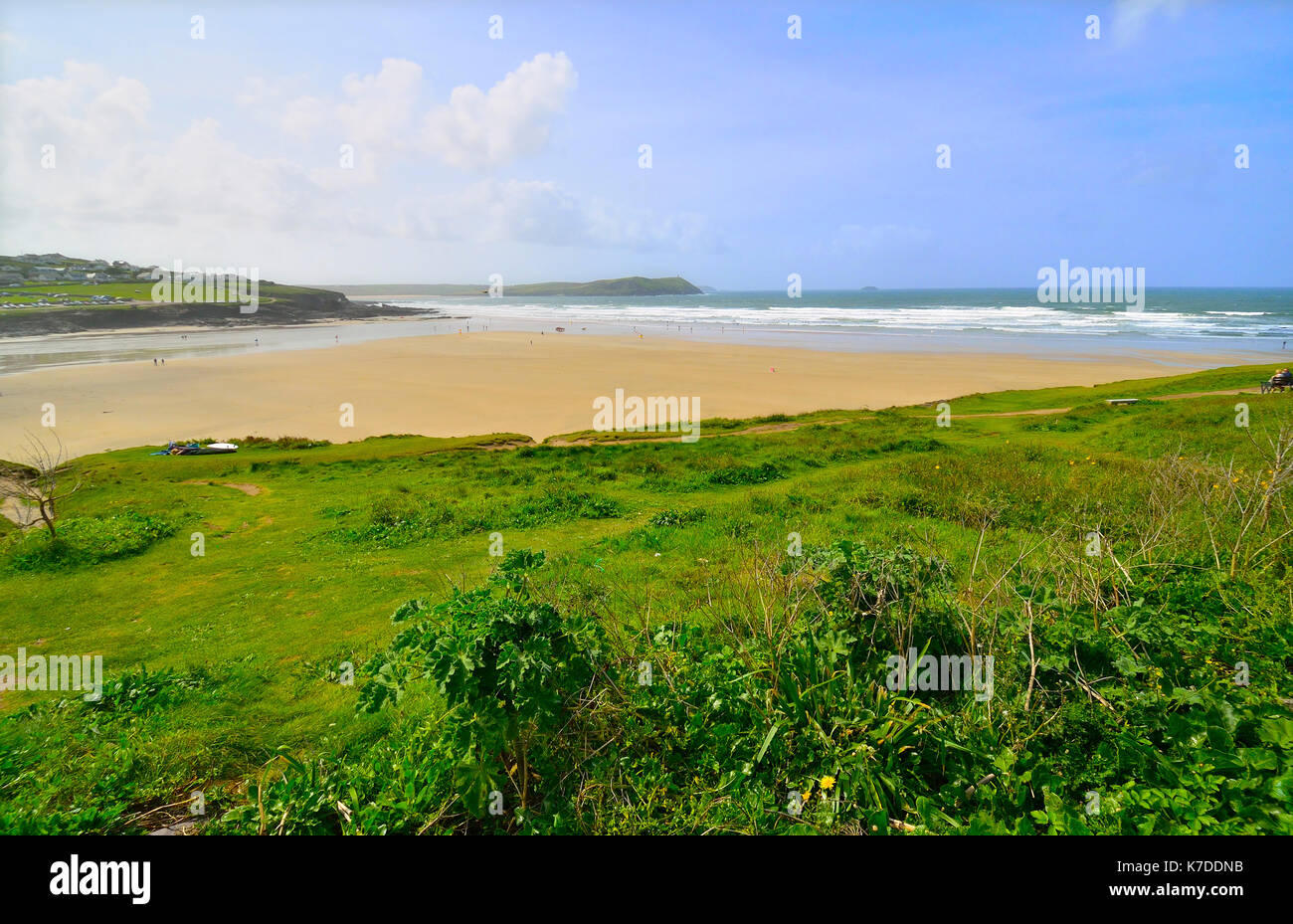 Polzeath beach cornwall seaside hi-res stock photography and images - Alamy