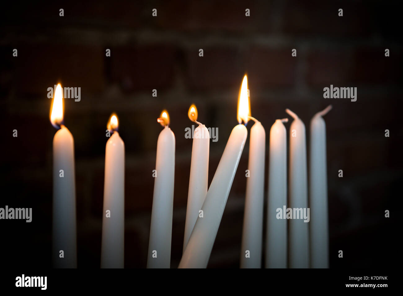 Illuminated brick wall hi-res stock photography and images - Alamy