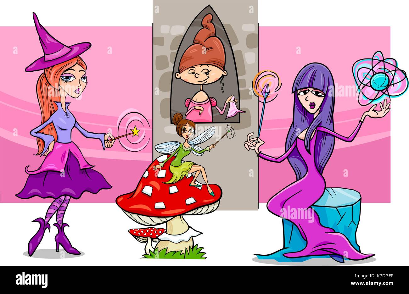 Girls cast Stock Vector Images - Alamy