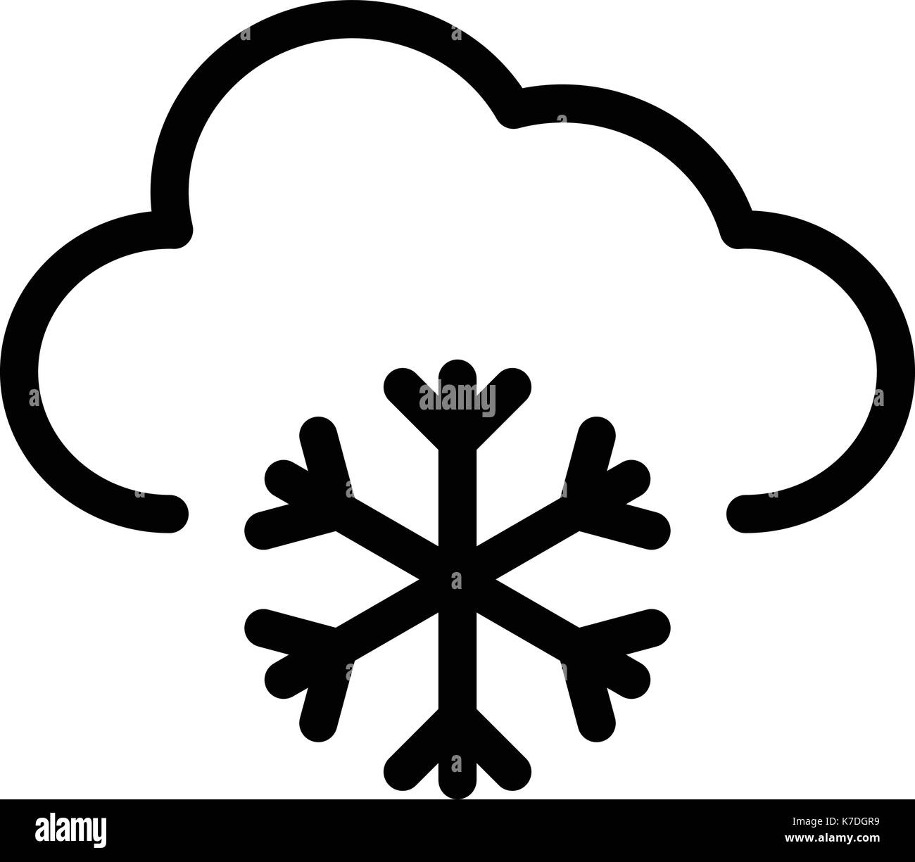 Snow falling vector Black and White Stock Photos & Images - Alamy