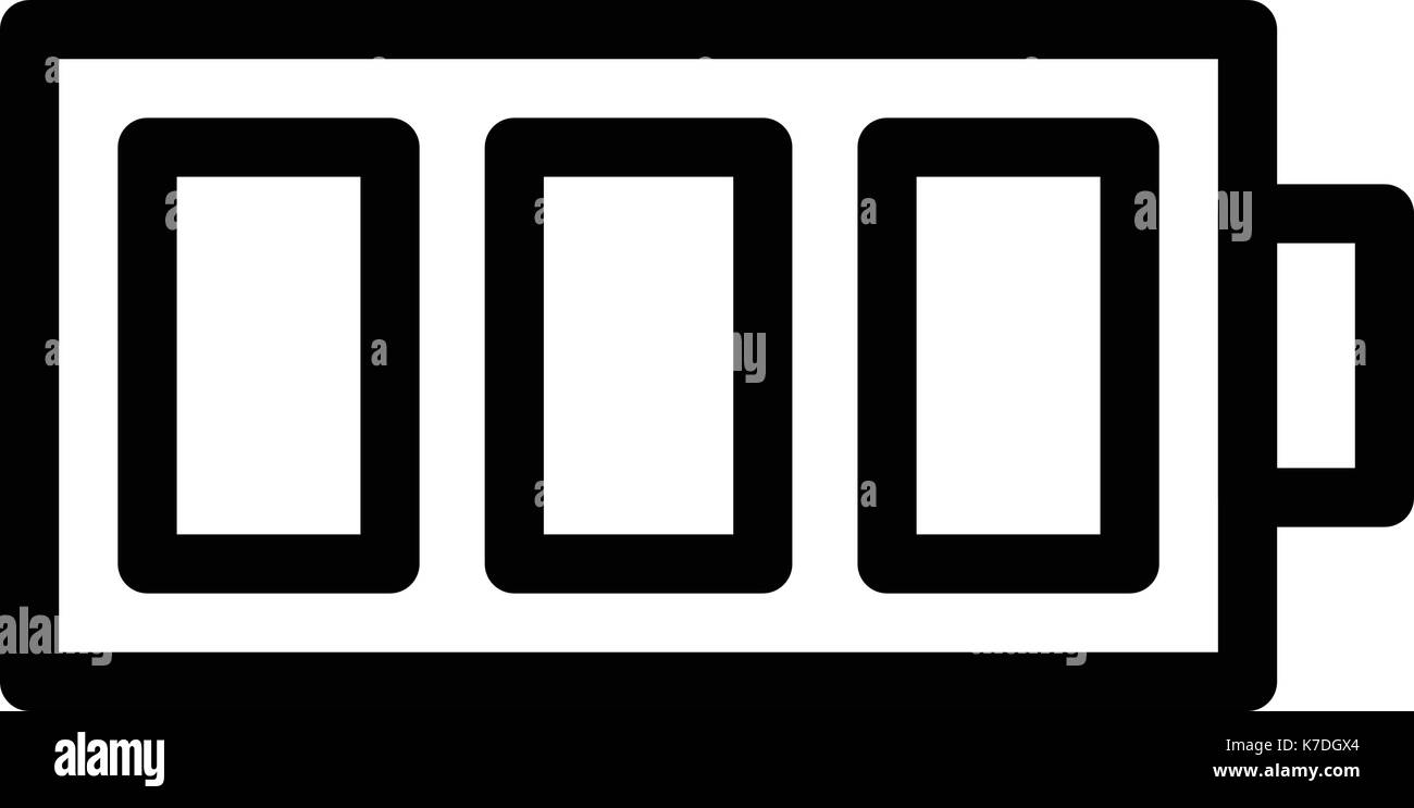 Battery status Stock Vector Images - Alamy