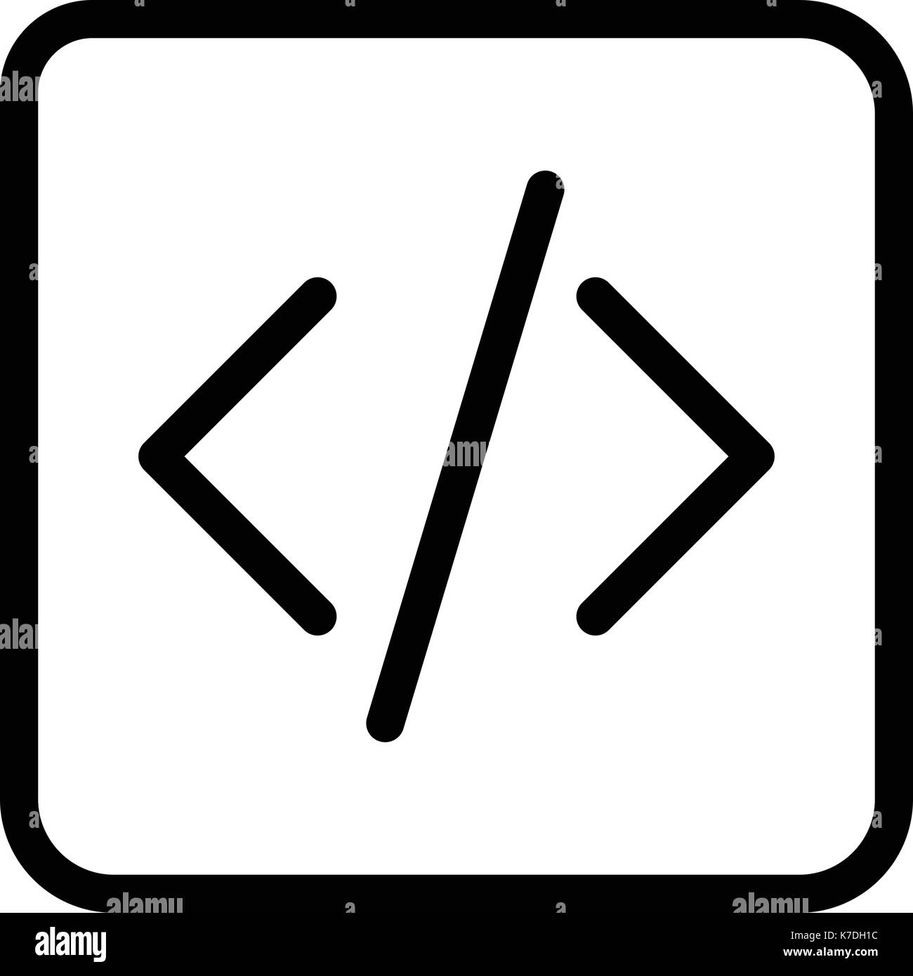 web coding icon Stock Vector Image & Art - Alamy