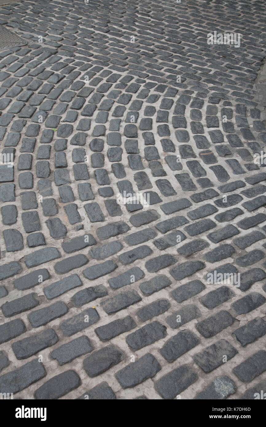 Cobblestone Street; Shrewsbury; England; UK Stock Photo - Alamy