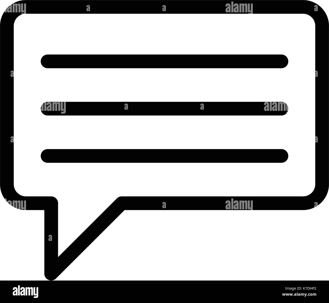 chat bubble thin line icon Stock Vector Image & Art - Alamy