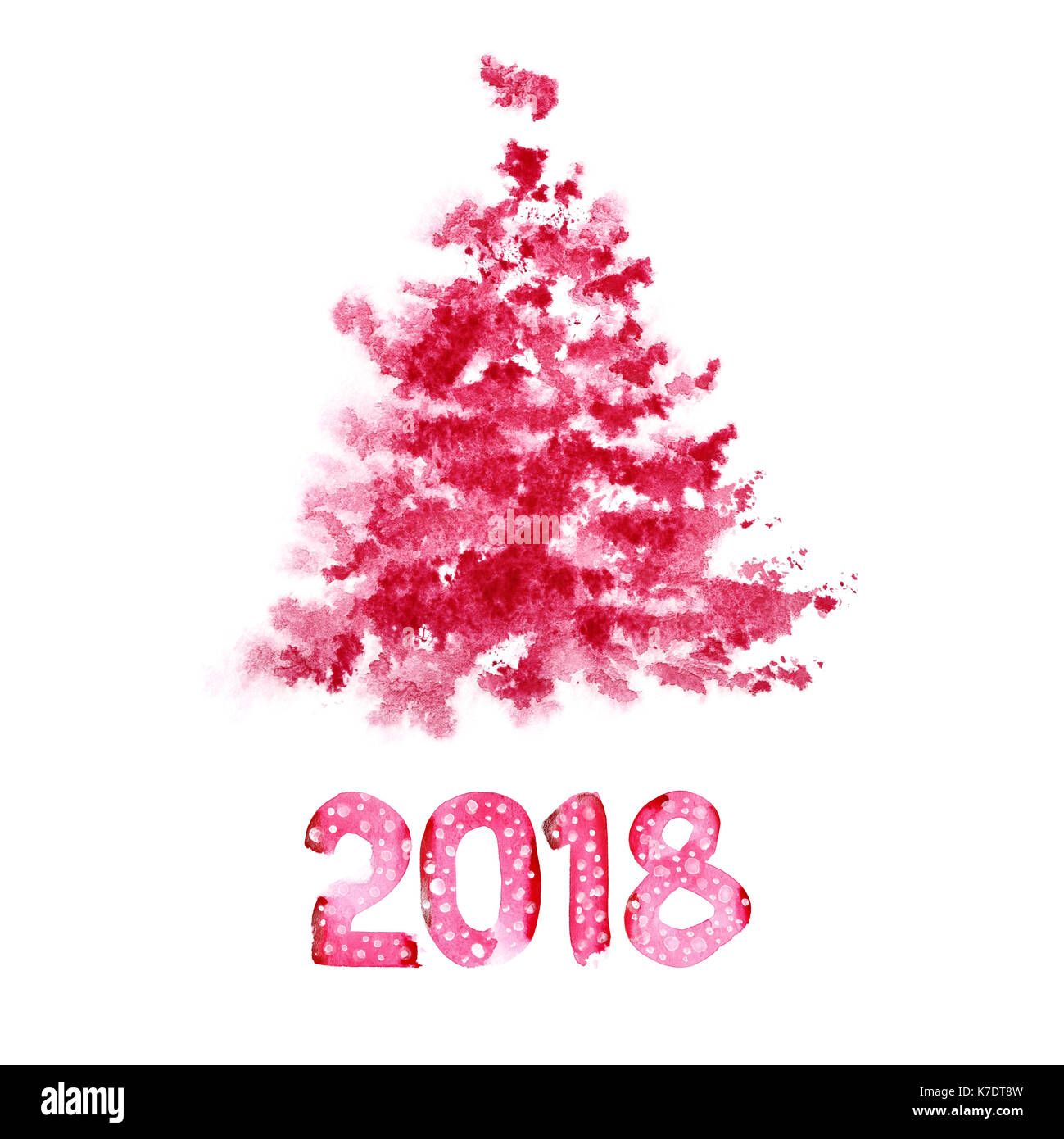 Watercolour tree pattern hi-res stock photography and images - Alamy