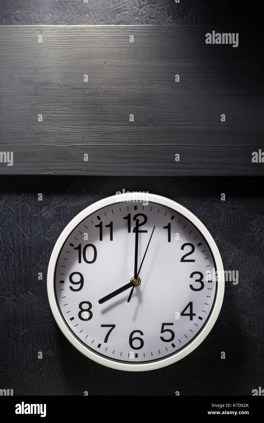 wall or alarm clock watch at abstract background texture Stock Photo ...