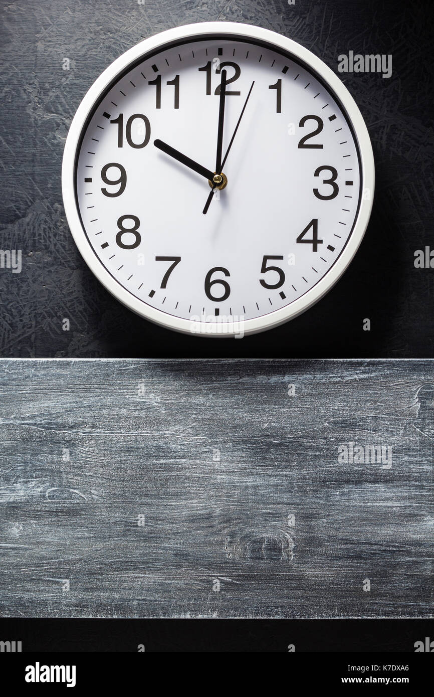 wall or alarm clock watch at abstract background texture Stock Photo ...