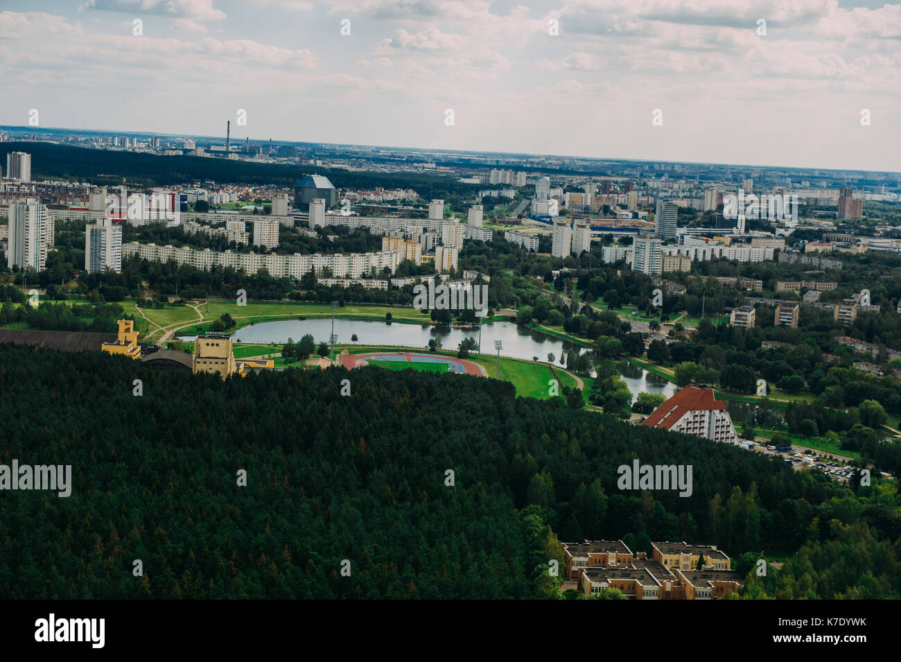 Nature in Belarus. View from helicopter, Minsk Stock Photo - Alamy