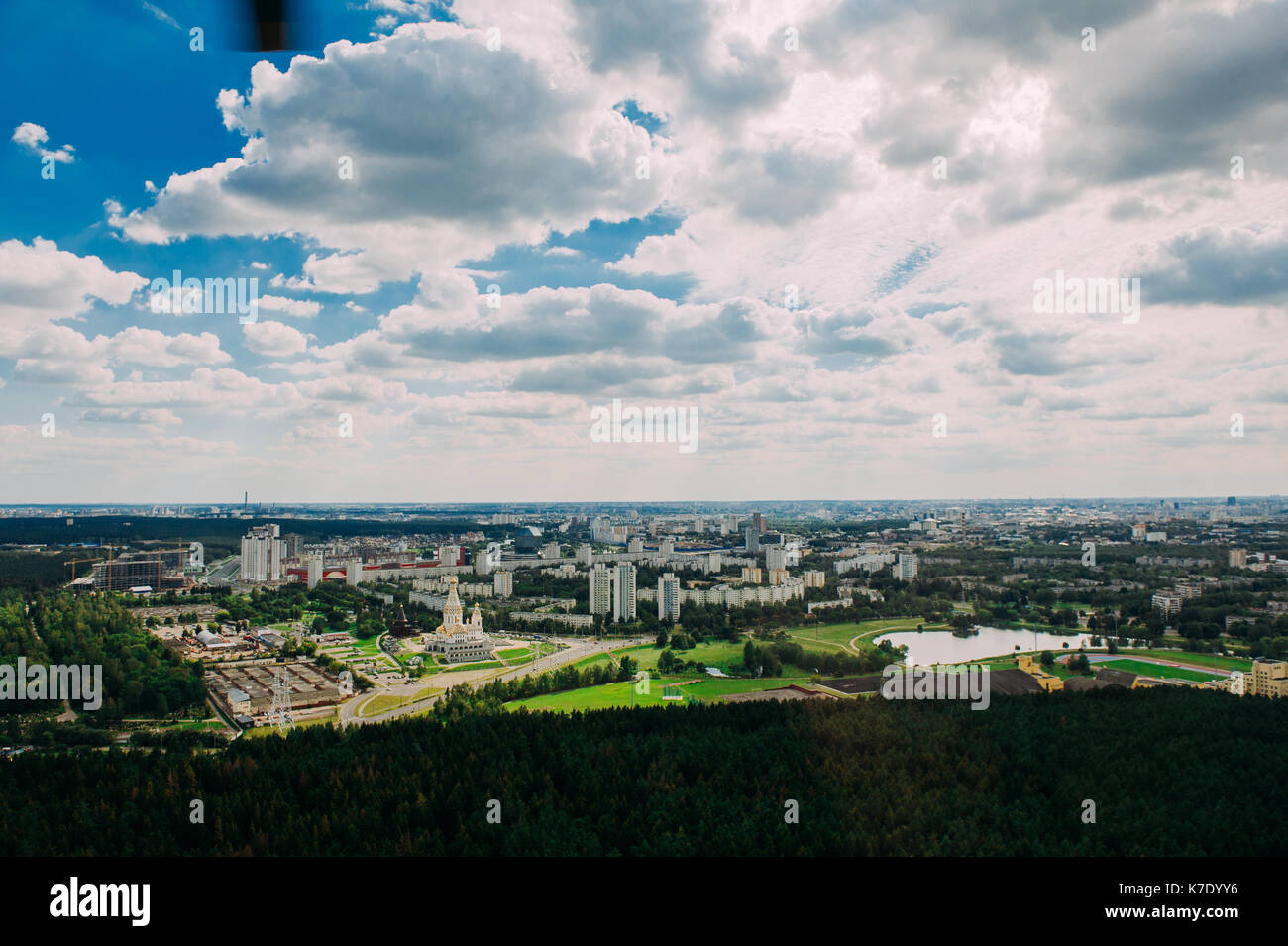 Nature in Belarus. View from helicopter, Minsk Stock Photo - Alamy