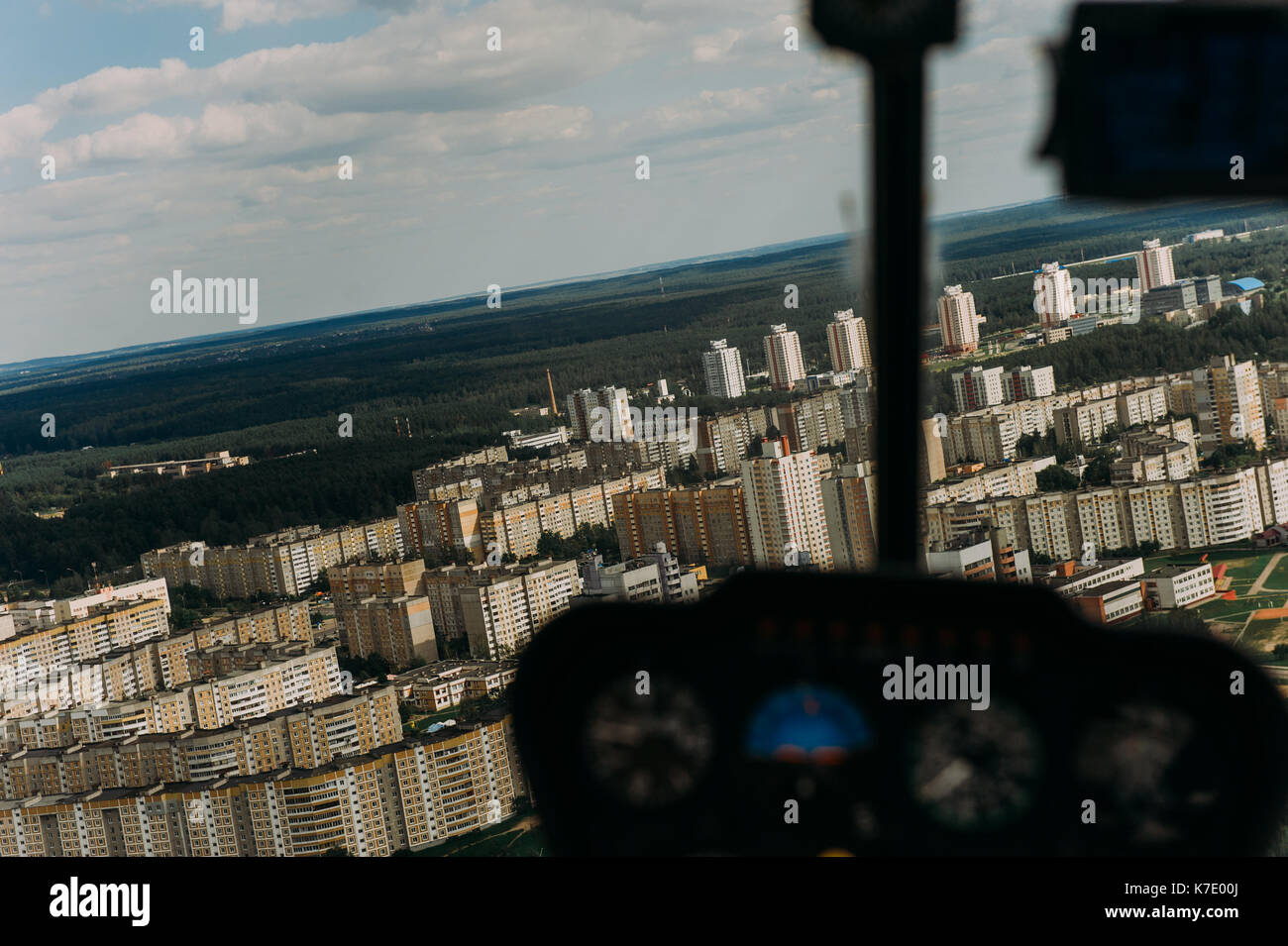 Nature in Belarus. View from helicopter, Minsk Stock Photo - Alamy